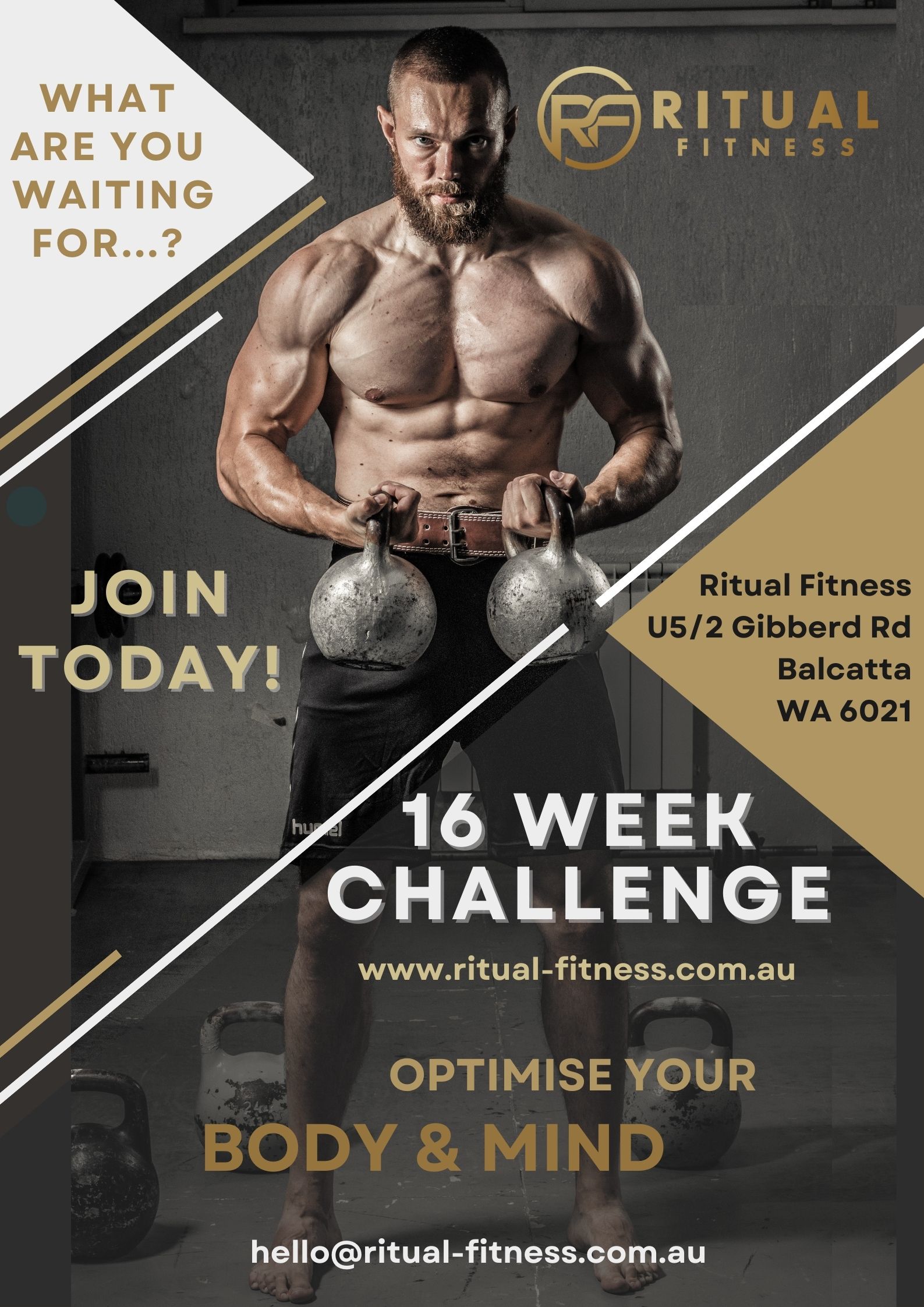 16 Week Challenge – Starts Monday 30th January - Ritual Fitness
